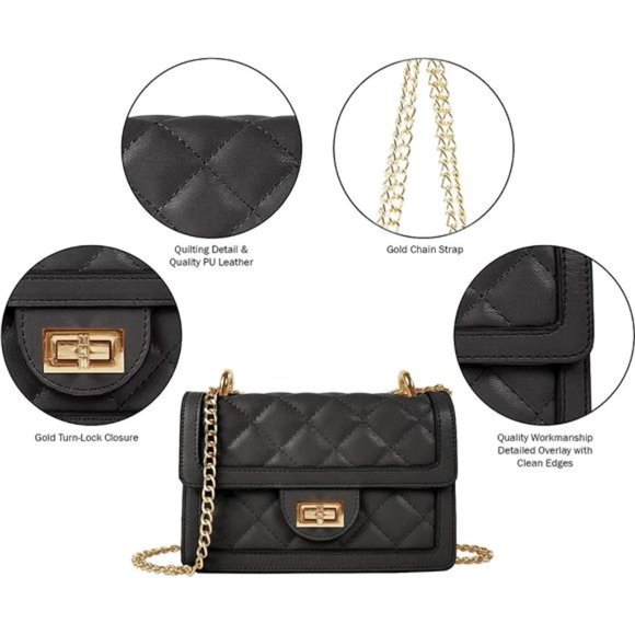 Bags | Small Quilted Crossbody Bag Trendy Designer Mini Shoulder Bag ...